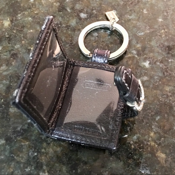 Coach | Accessories | Coach Black Signature Mini Photo Keychain | Poshmark